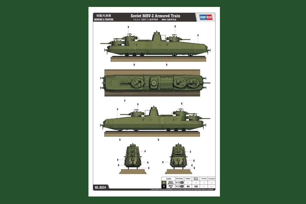 Soviet Armored Train MBV-2 | Plastic Kits - RC Cars - Paints - Accessories